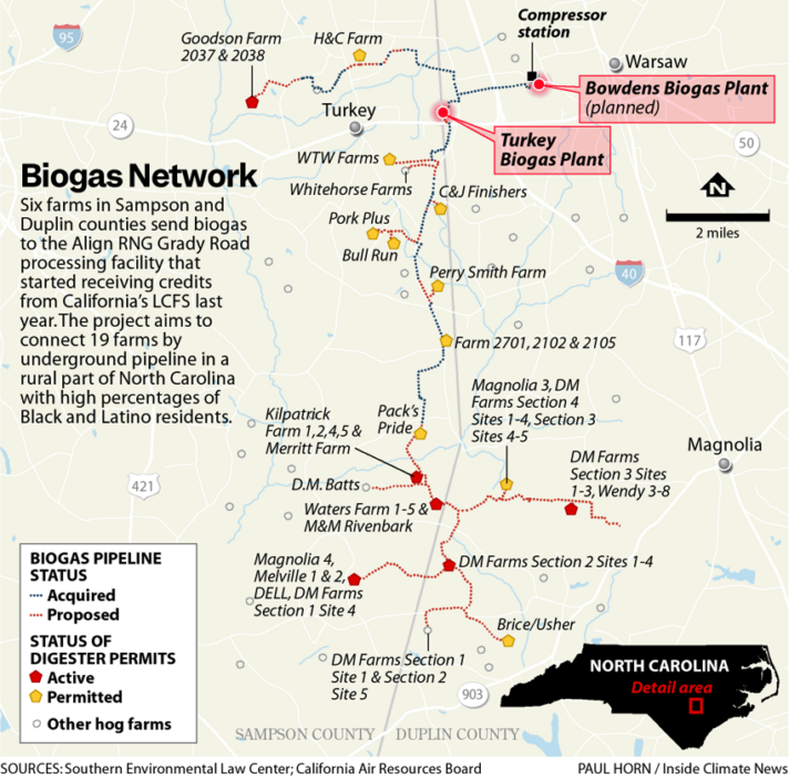 California Pays Farms to Make Biogas from Hog Waste in North Carolina ...